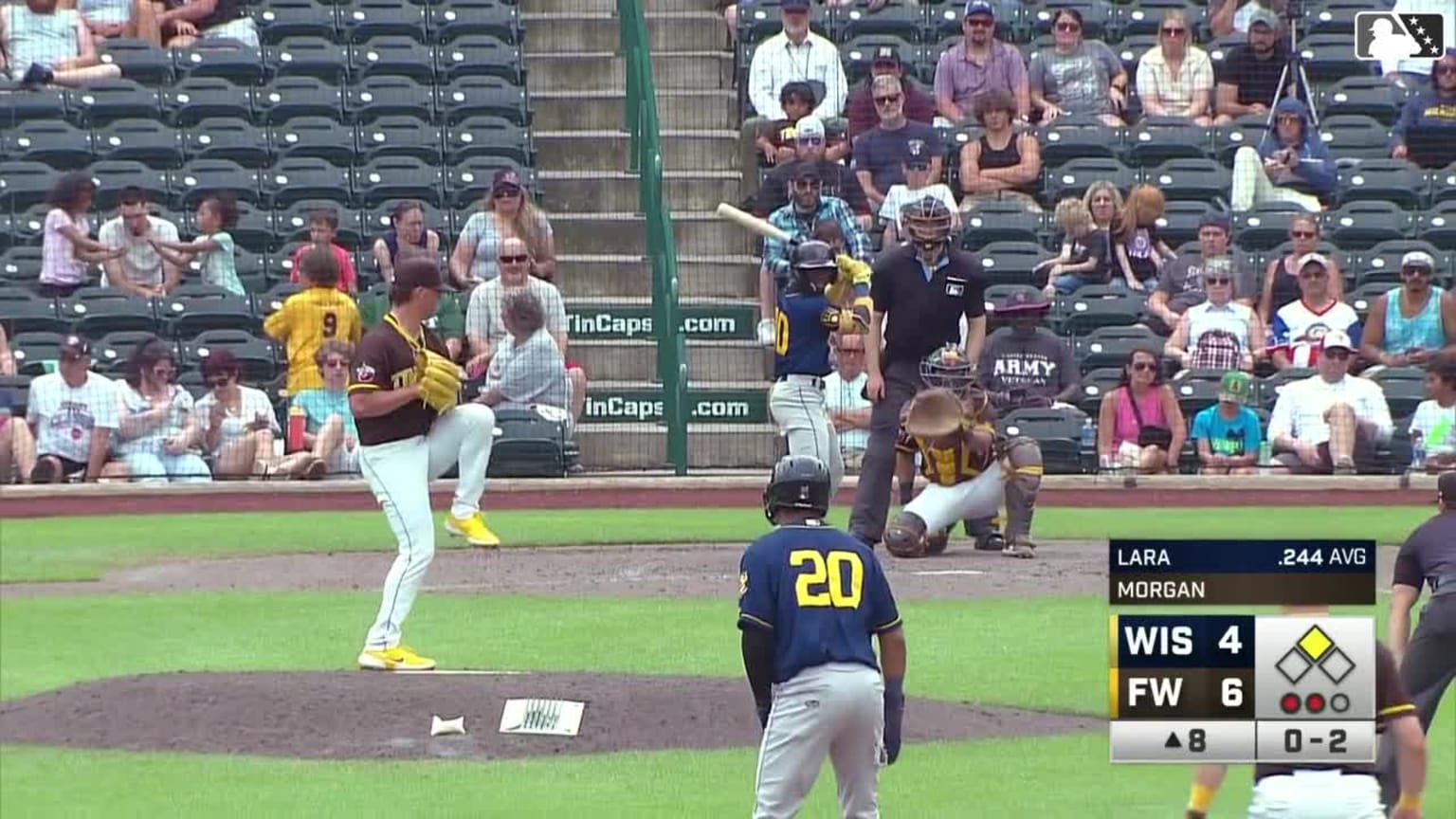 Tyler Morgan's third strikeout | 06/23/2024 | San Diego Padres
