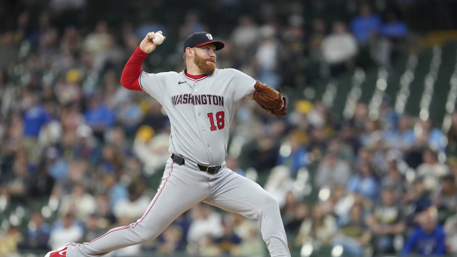 Zack Littell gets Garrett Mitchell | 04/12/2026 | Washington Nationals