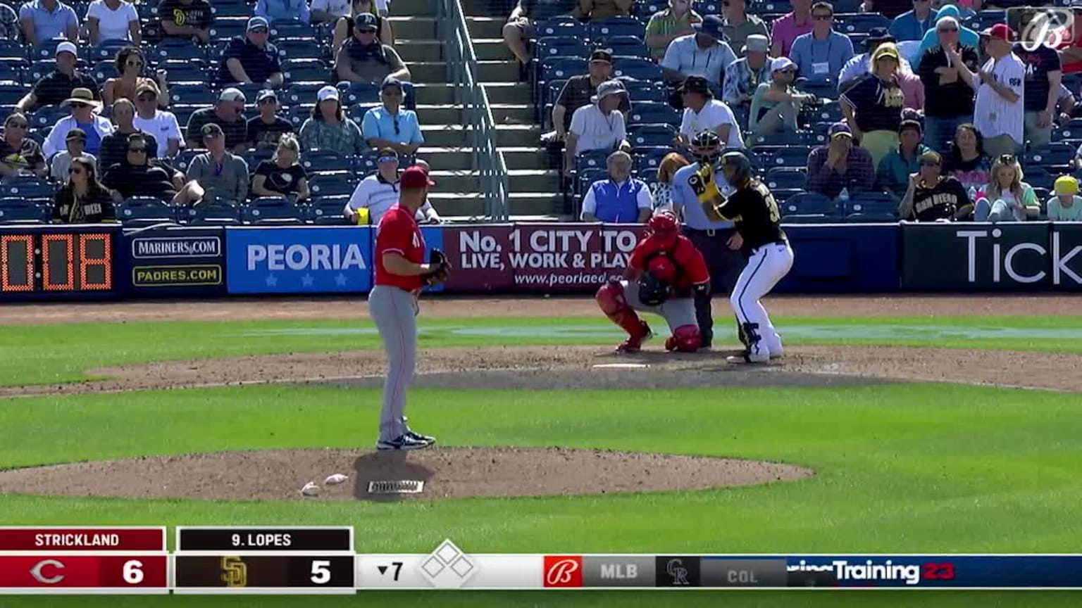 Tim Lopes hits a home run to left-center field | 03/08/2023 | MLB.com