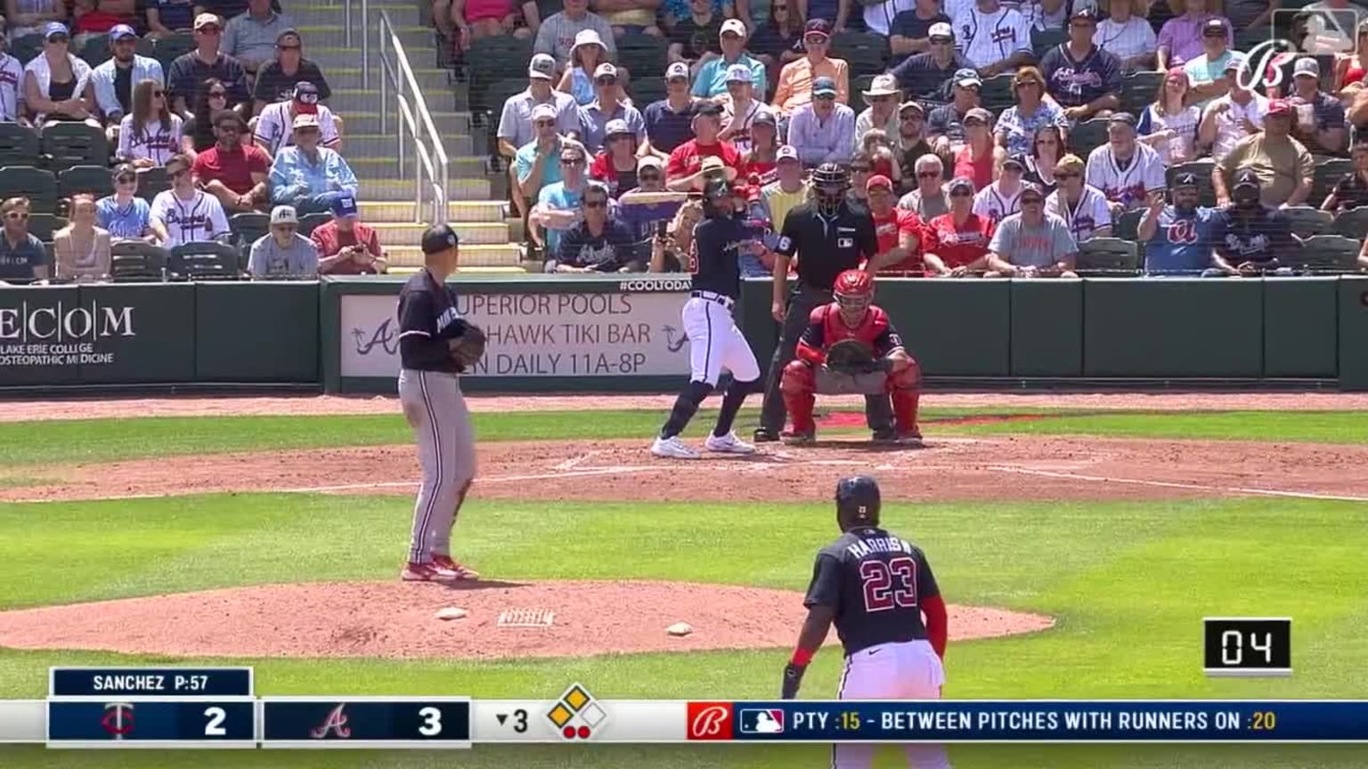 Forrest Wall smacks a two-run double to right field | 03/25/2023 ...