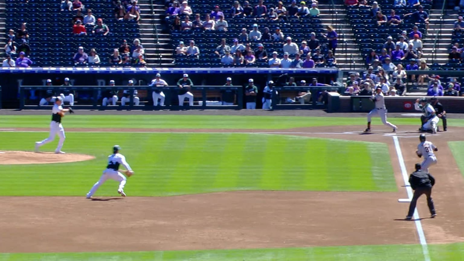Blake Sabol knocks a two-run double to left field | 09/16/2023 | San ...