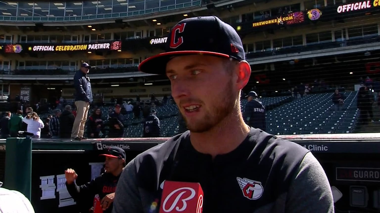 Tanner Bibee talks about his first start in MLB debut | 04/26/2023 ...