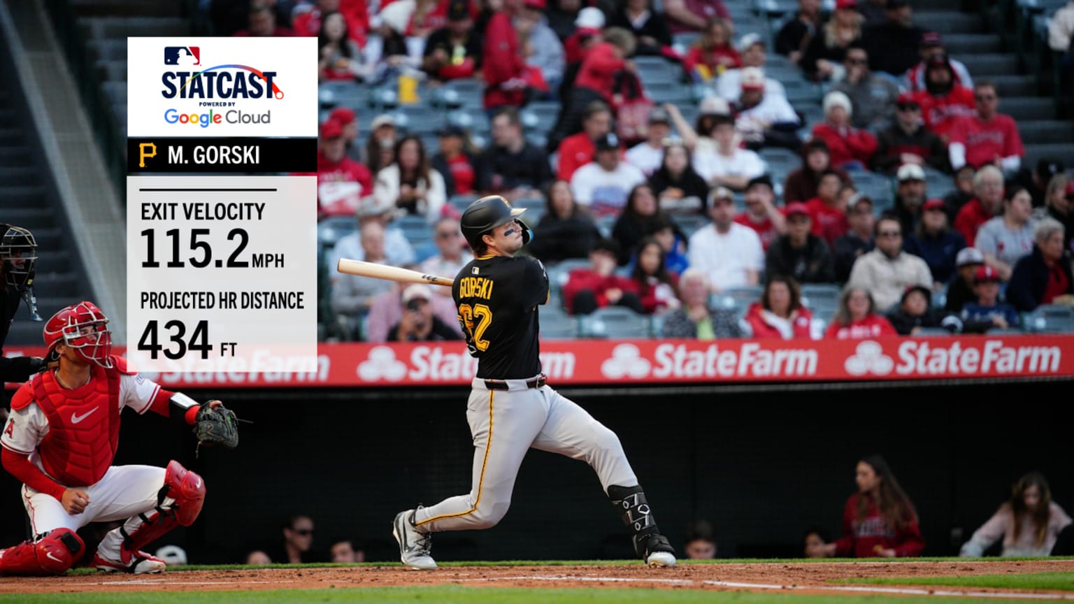 Matt Gorski's first homer lands 434-feet away! | 04/24/2025 ...