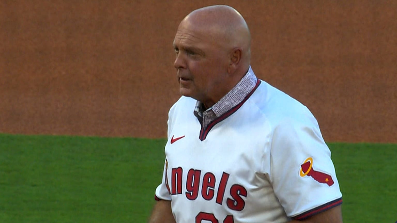 Wally Joyner throws out the first pitch | 07/09/2025 | Los Angeles Angels