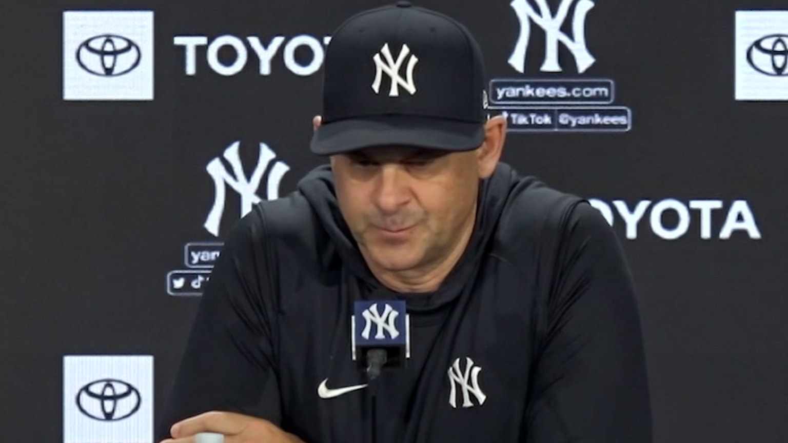 Aaron Boone discusses Jhony Brito's tough outing | 04/13/2023 | New ...