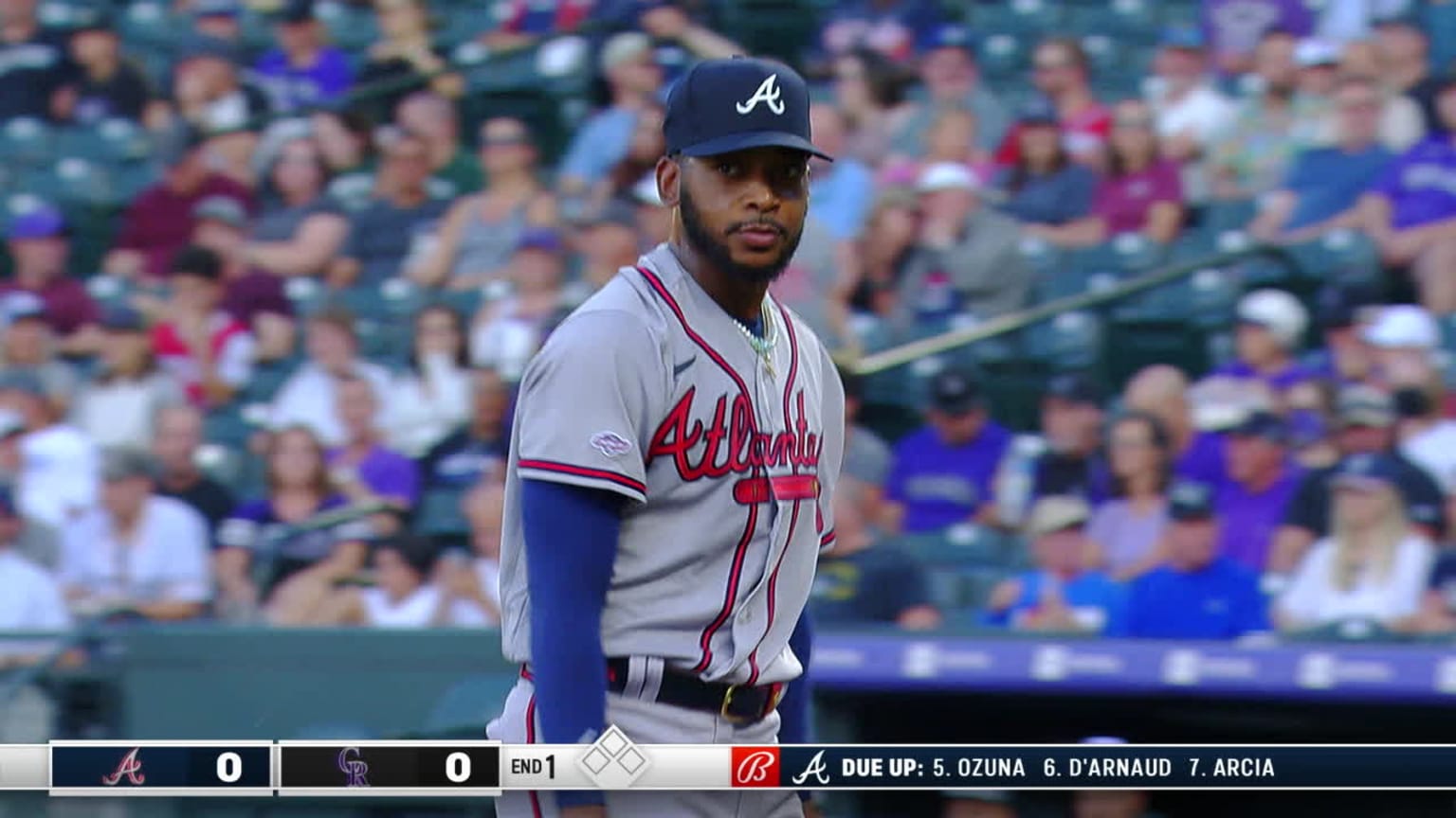 Darius Vines records his first MLB strikeout | 08/30/2023 | Atlanta Braves