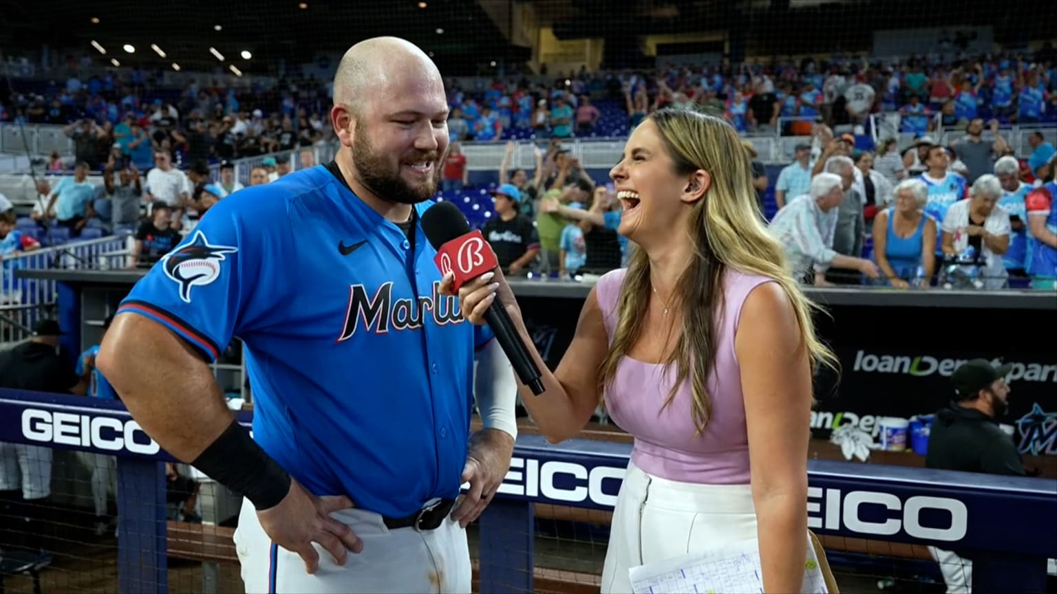 Jake Burger on his walk-off home run | 07/07/2024 | MLB.com