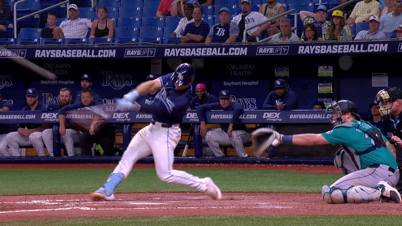 Ben Rortvedt's RBI ground-rule double | 06/24/2024 | Tampa Bay Rays