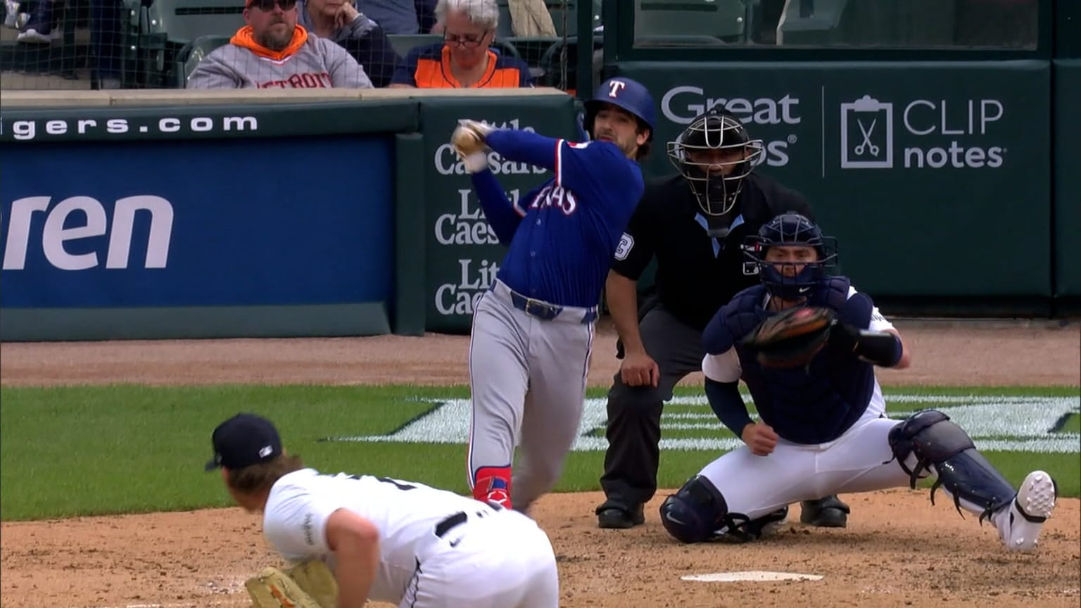 Josh Smith da ventaja con doble en el 9no | 17/04/2024 | Los Rangers de ...