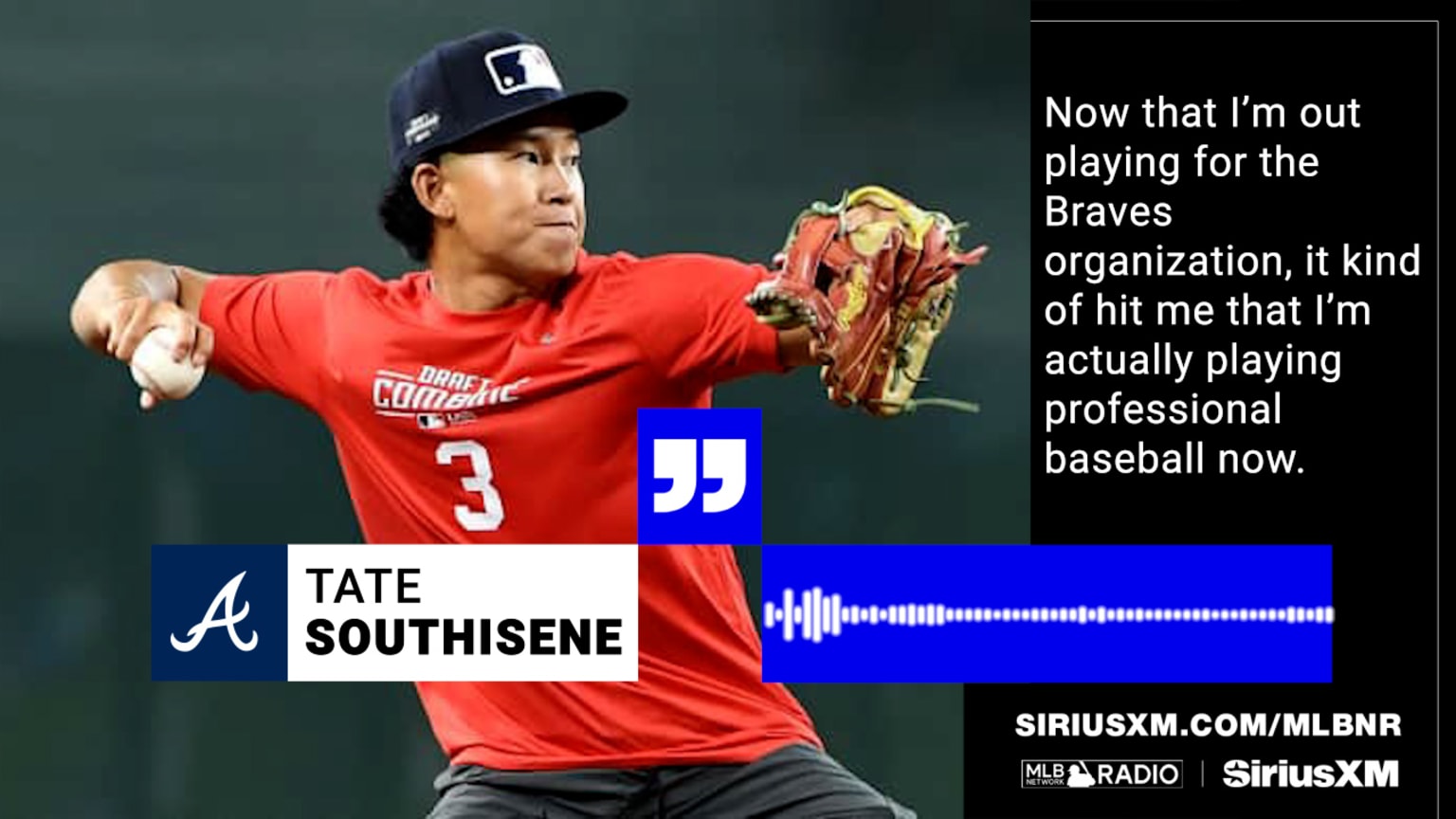 Tate Southisene on becoming a Brave, his skills | 07/28/2025 | Atlanta ...