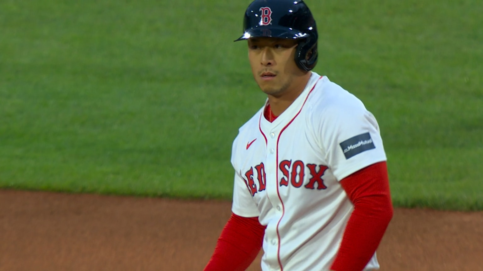 Rob Refsnyder laces an RBI single to center field | 04/30/2024 | Boston ...
