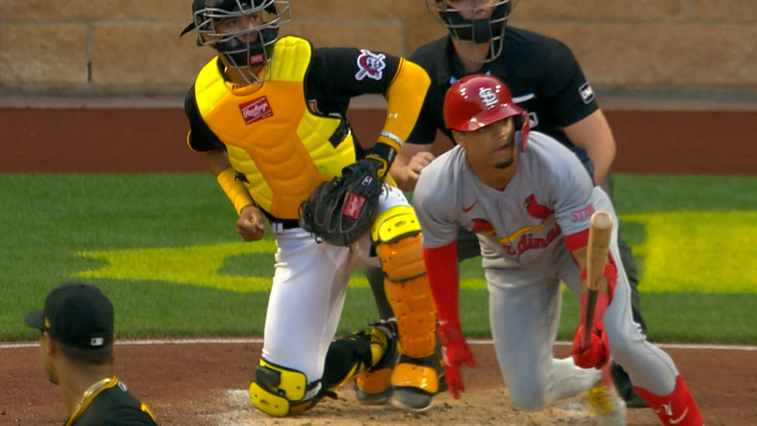 Masyn Winn legs out a double for first extra-base hit | 08/22/2023 | St ...