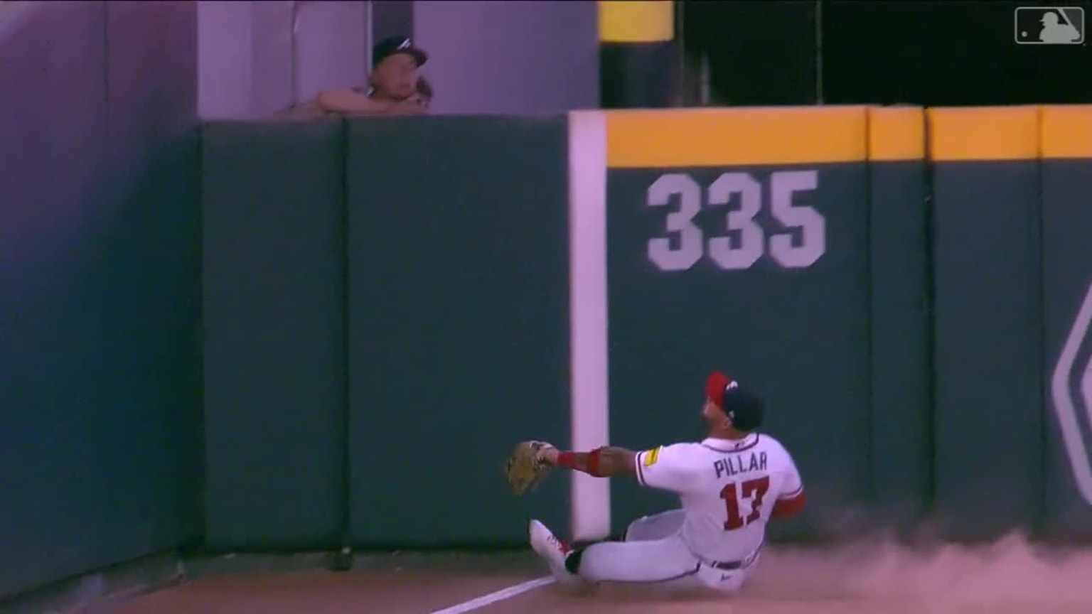 Kevin Pillar makes an impressive sliding catch | 07/19/2023 | Atlanta ...