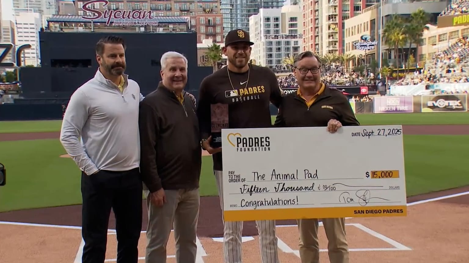 9/27/25 Home Plate Ceremony | 10/26/2025 | San Diego Padres
