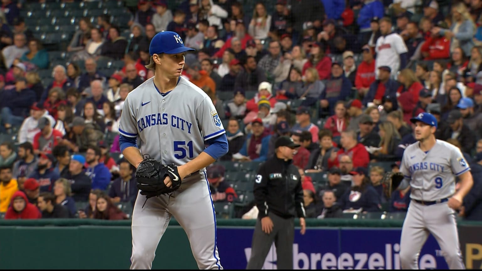 Brady Singer strikes out six in solid outing | 09/30/2022 | Kansas City ...