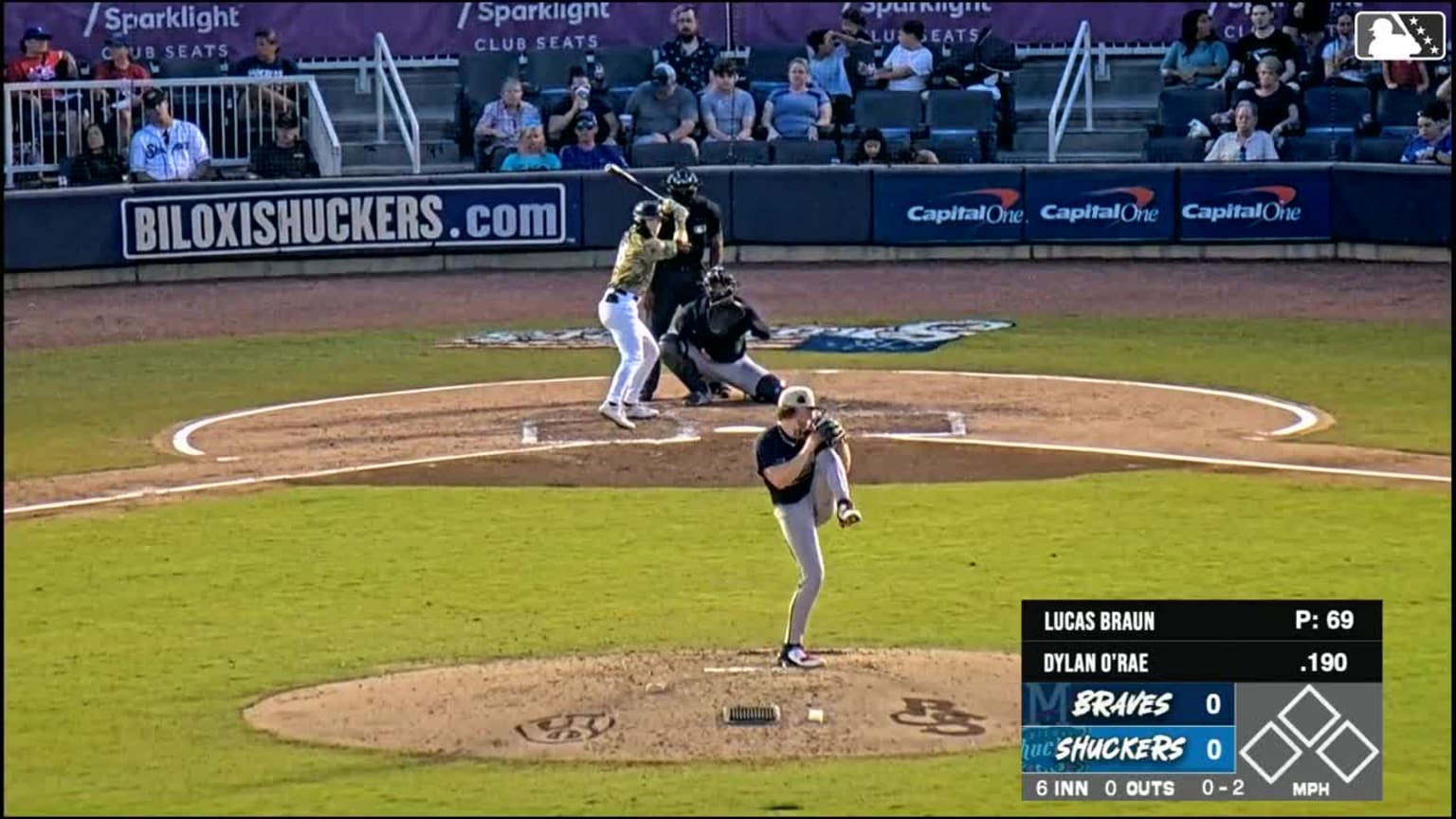 Lucas Braun's fifth strikeout | 07/04/2024 | Atlanta Braves