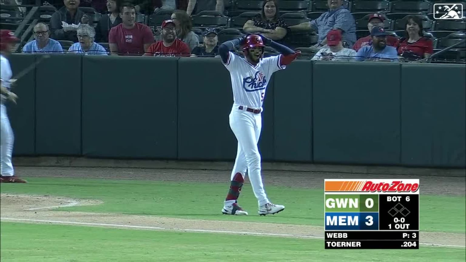 Delvin Pérez thinks he homers Memphis | 09/23/2022 | St. Louis Cardinals