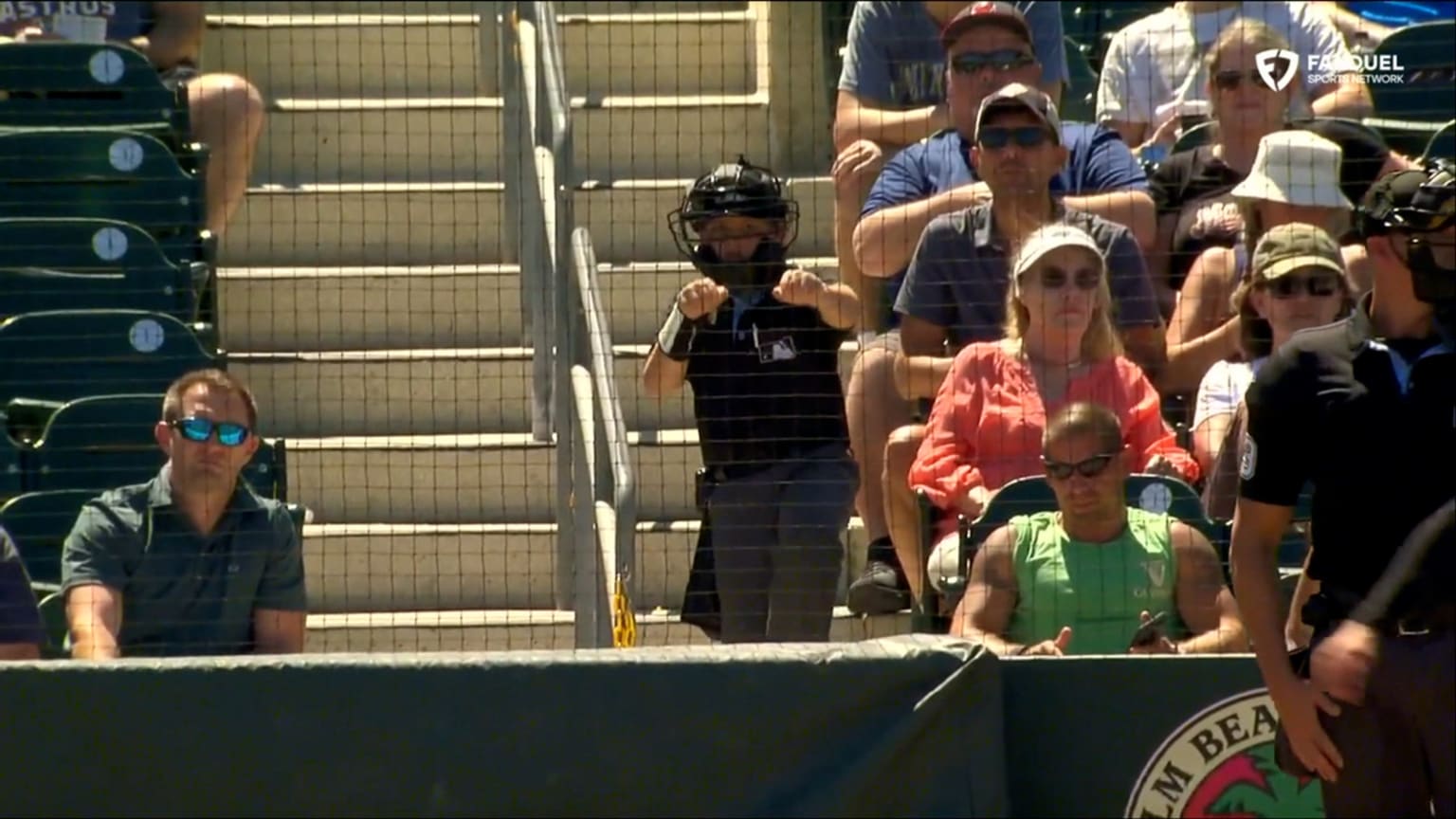 Broadcasters notice a 5th umpire in the stands | 03/20/2025 | MLB.com