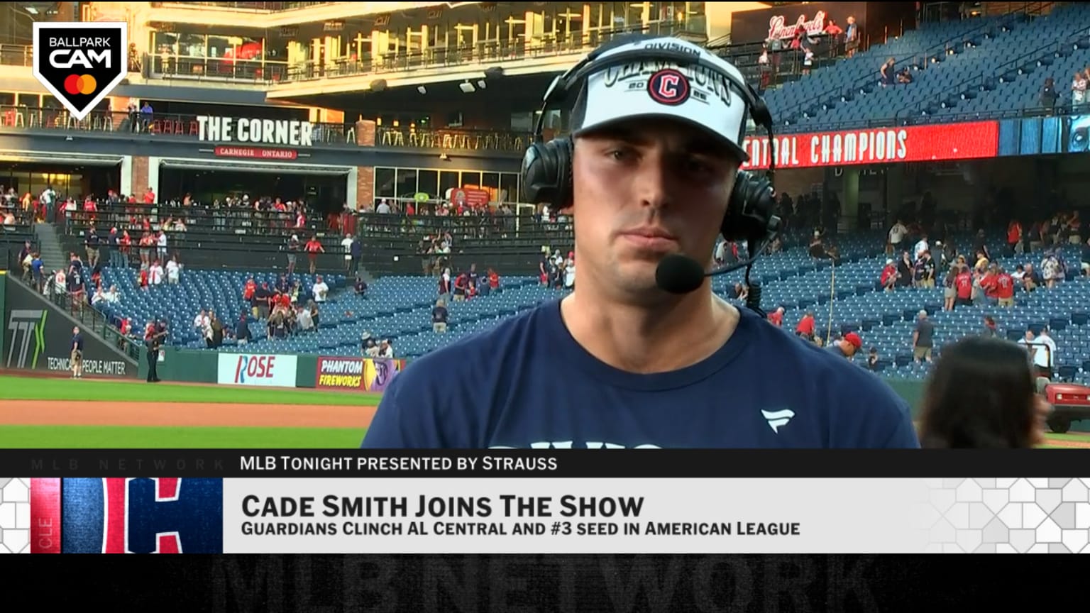 Cade Smith on clinching AL Central | 09/28/2025 | Cleveland Guardians