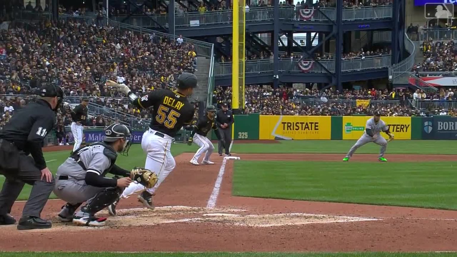 Jason Delay smacks an RBI single to left field | 04/07/2023 ...