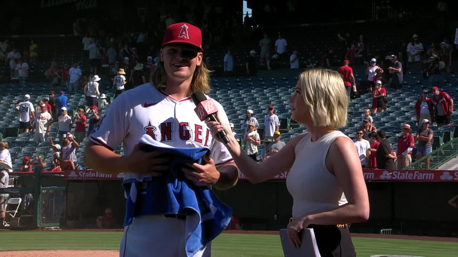 Caden Dana discusses his first career win, MLB debut | 09/01/2024 | Los Angeles Angels