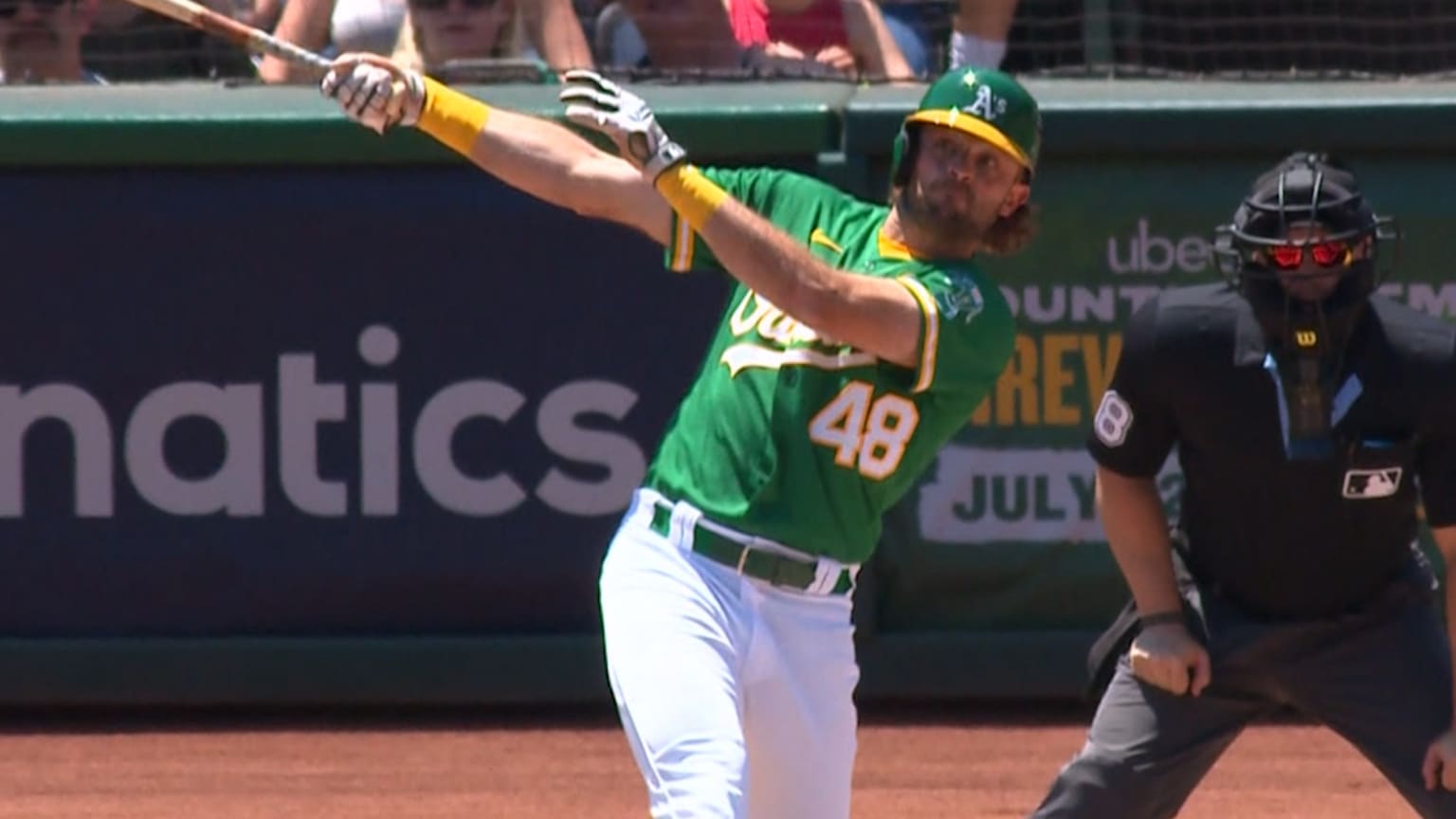 Cody Thomas first career homer gives the A's the lead | 07/19/2023 | Athletics