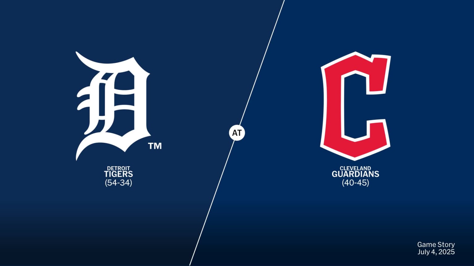 Tigers at Guardians - July 4, 2025: Title Slate | 07/03/2025 | MLB.com