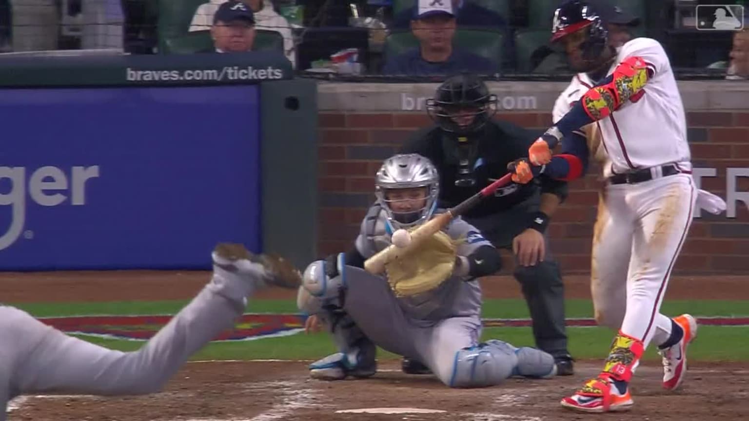 Ronald Acuña Jr. slugs a solo homer to left-center | 04/26/2023 ...