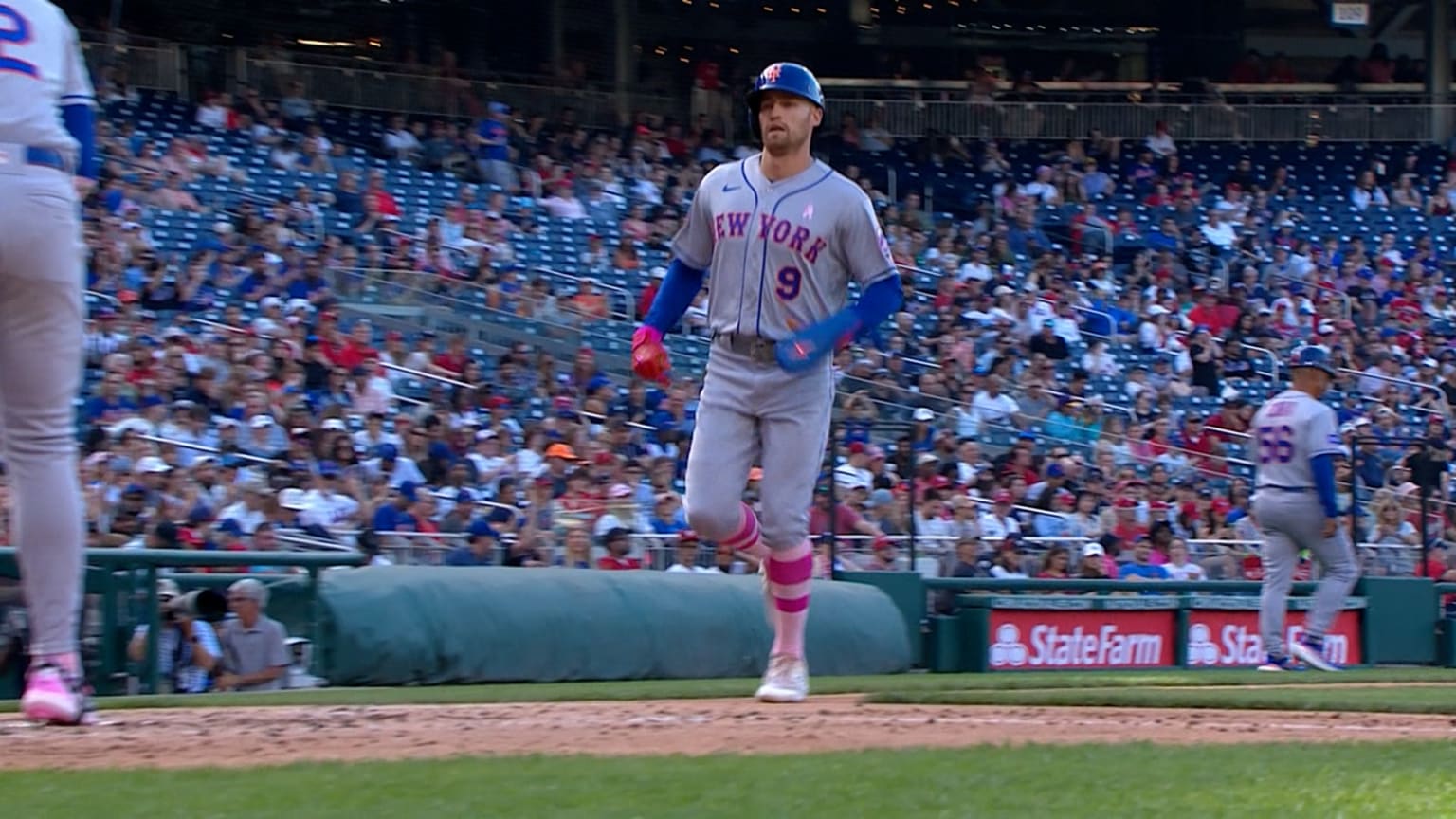 Brett Baty walks, bringing home Brandon Nimmo | 05/14/2023 | New York Mets