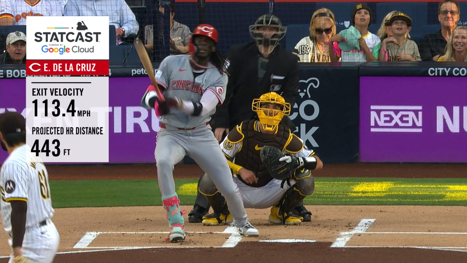 Elly De La Cruz's 443-foot home run | 04/29/2024 | Cincinnati Reds