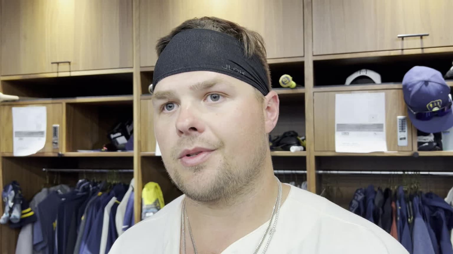 Luke Voit speaks about his contract situation | 03/17/2023 | Milwaukee ...
