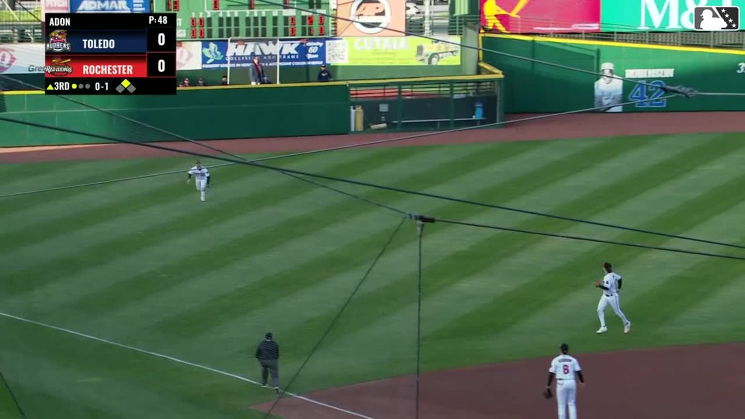 Jake Alu lays out for a stellar diving grab | 04/17/2024 | Washington ...