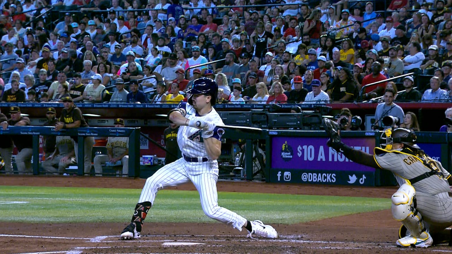 Corbin Carroll fouls off a pitch after review | 08/12/2023 | Arizona Diamondbacks