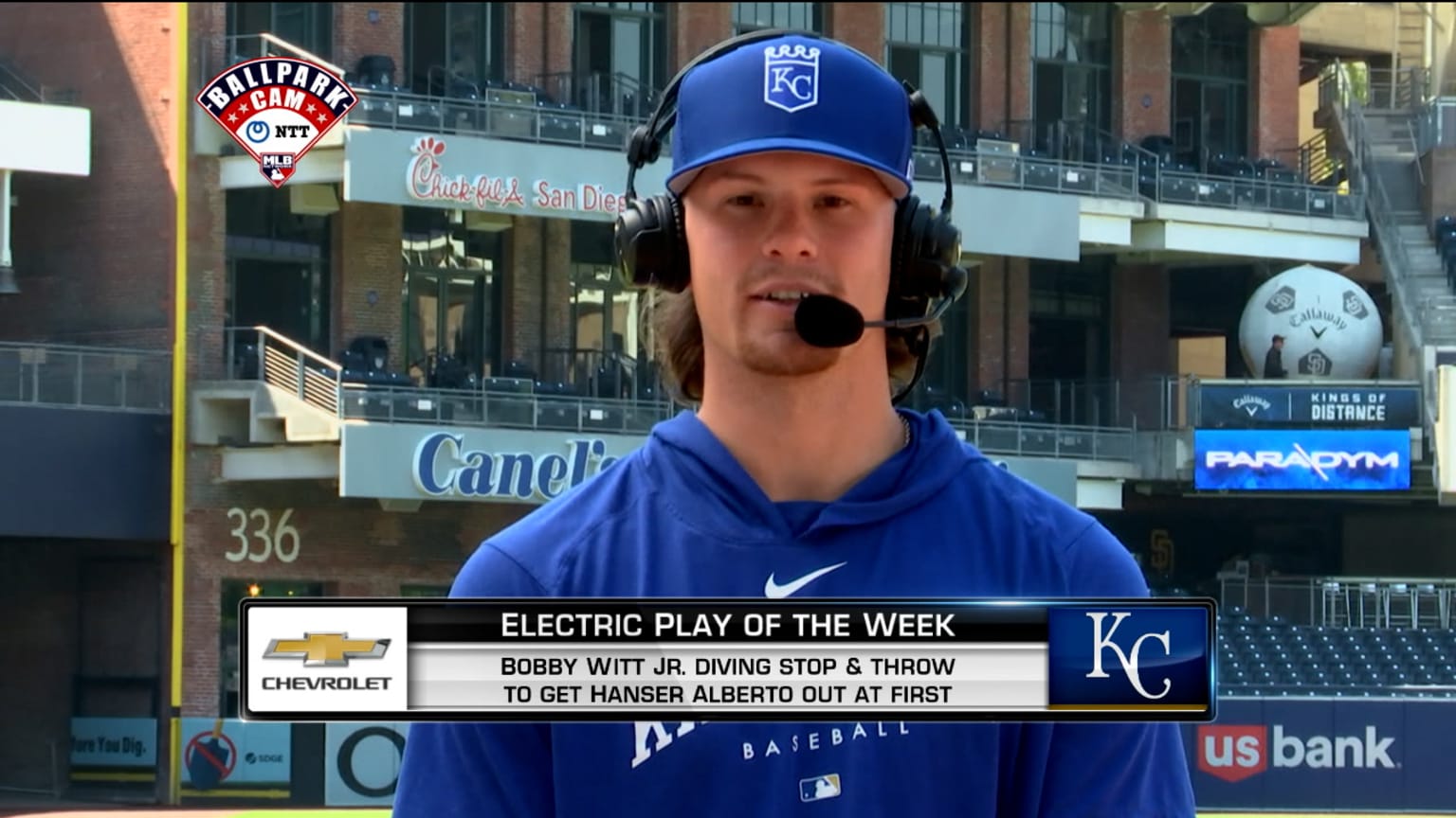 MLB Tonight talks with Bobby Witt Jr. on diving stop | 05/17/2023 ...