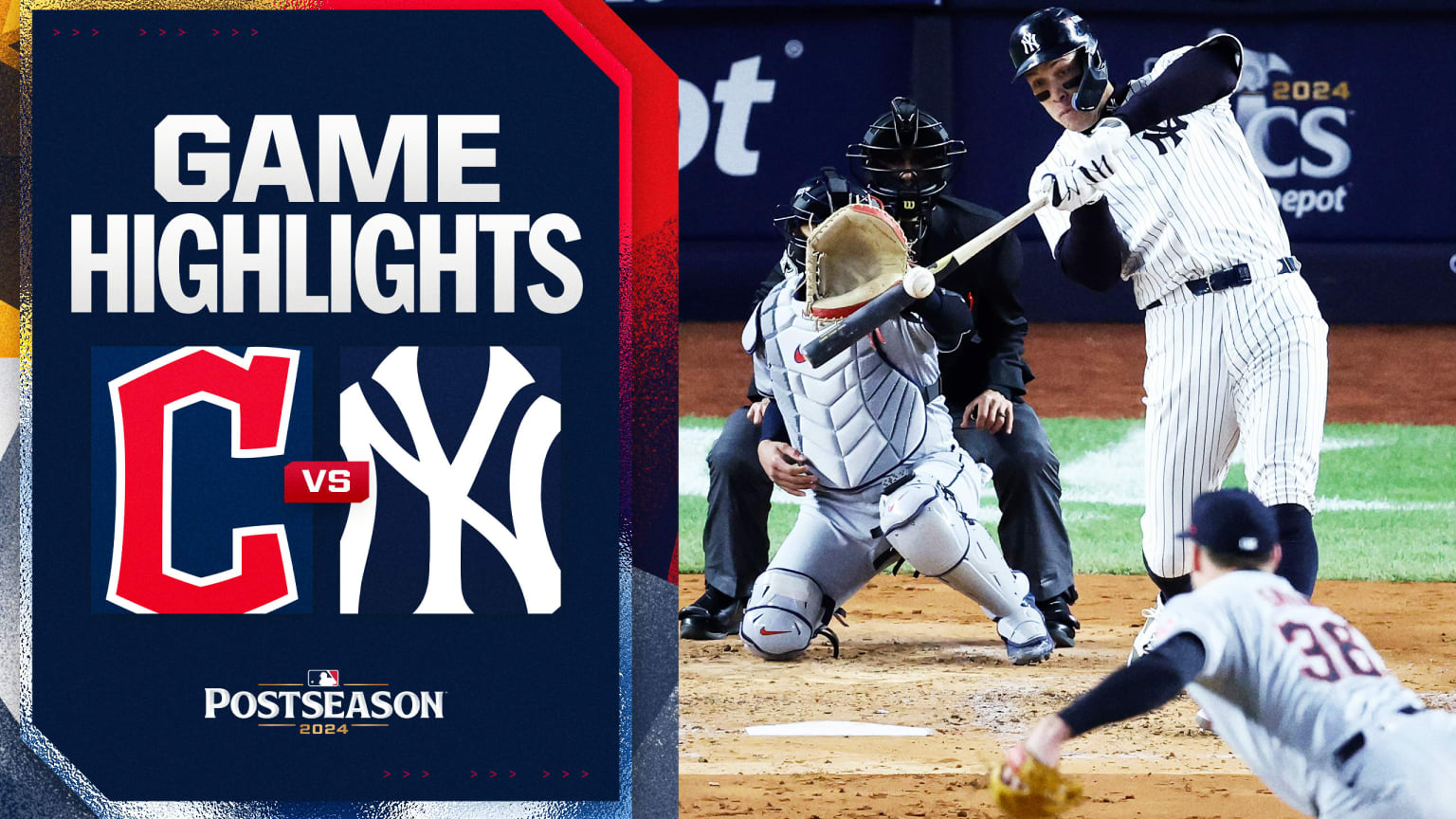 Guardians vs. Yankees Game 2 Highlights | 10/15/2024 | New York Yankees