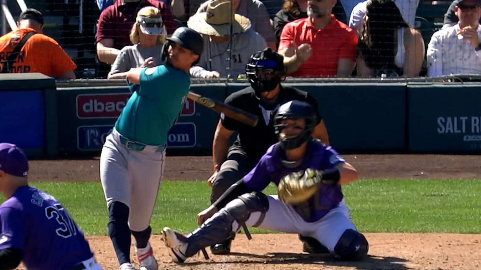 Josh Rojas crushes a two-run double to right field | 03/01/2024 ...