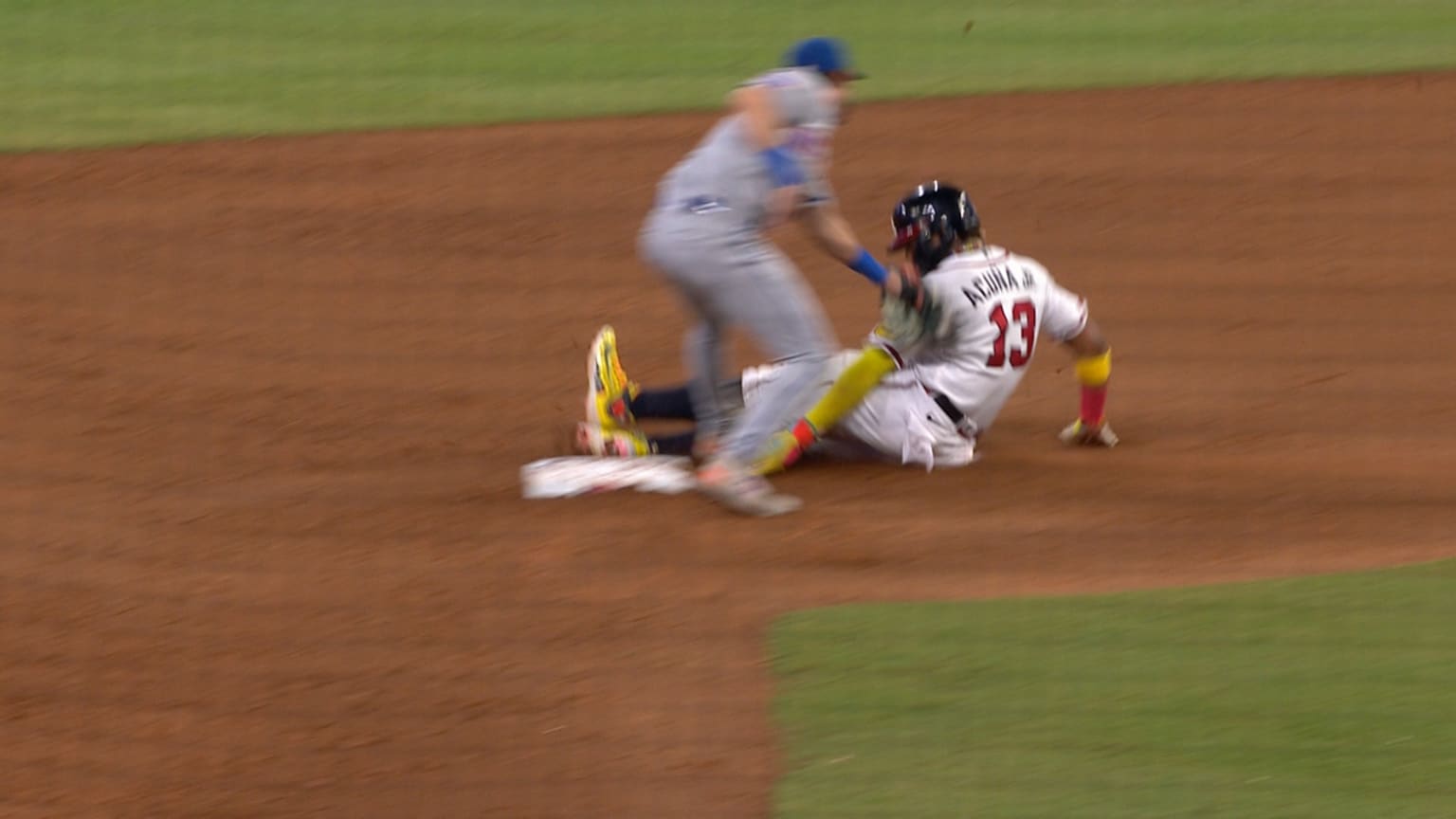 Acuña Jr. thrown out by Alvarez after review | 08/23/2023 | San ...