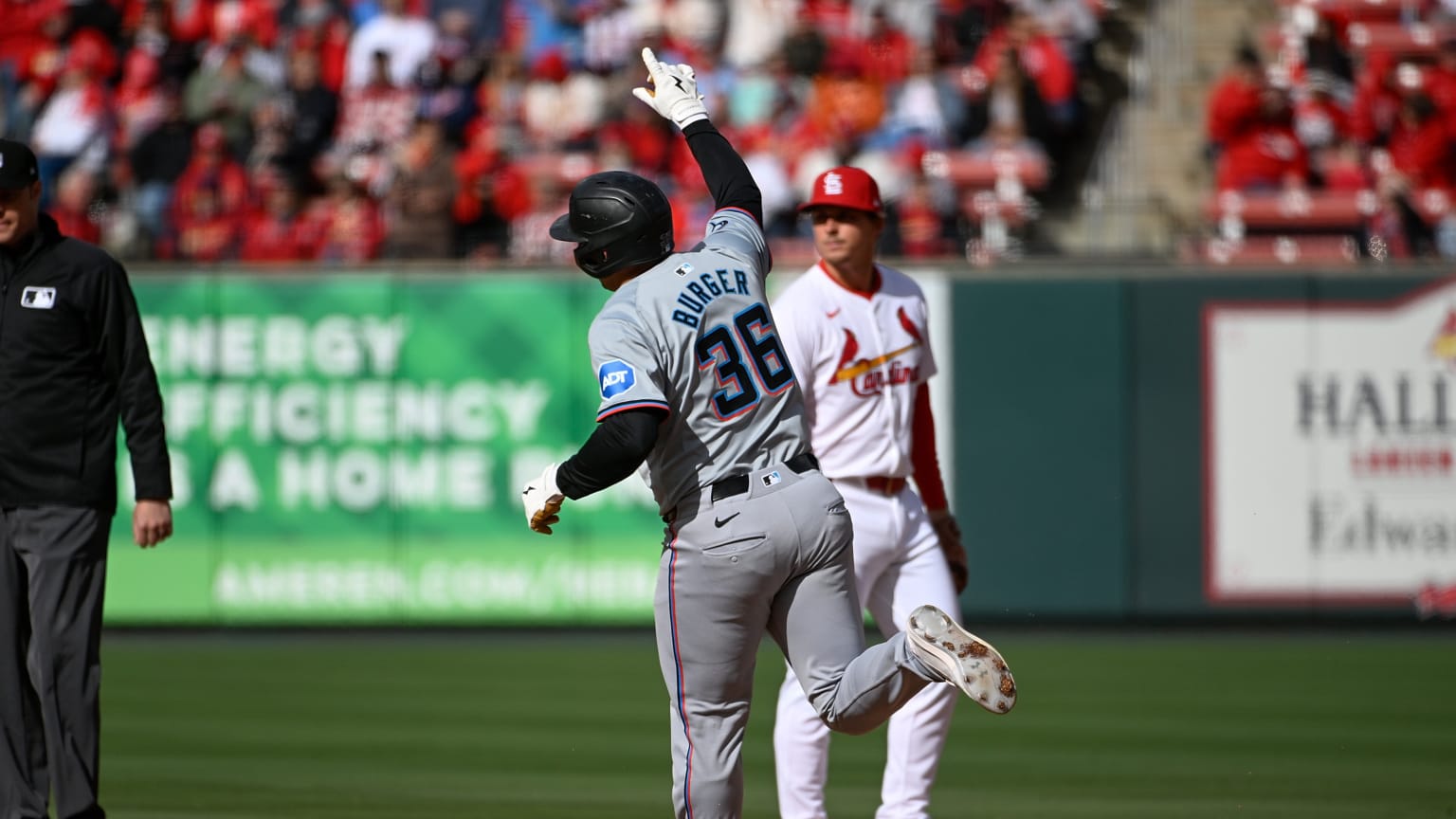 Jake Burger's two home runs | 04/04/2024 | Miami Marlins