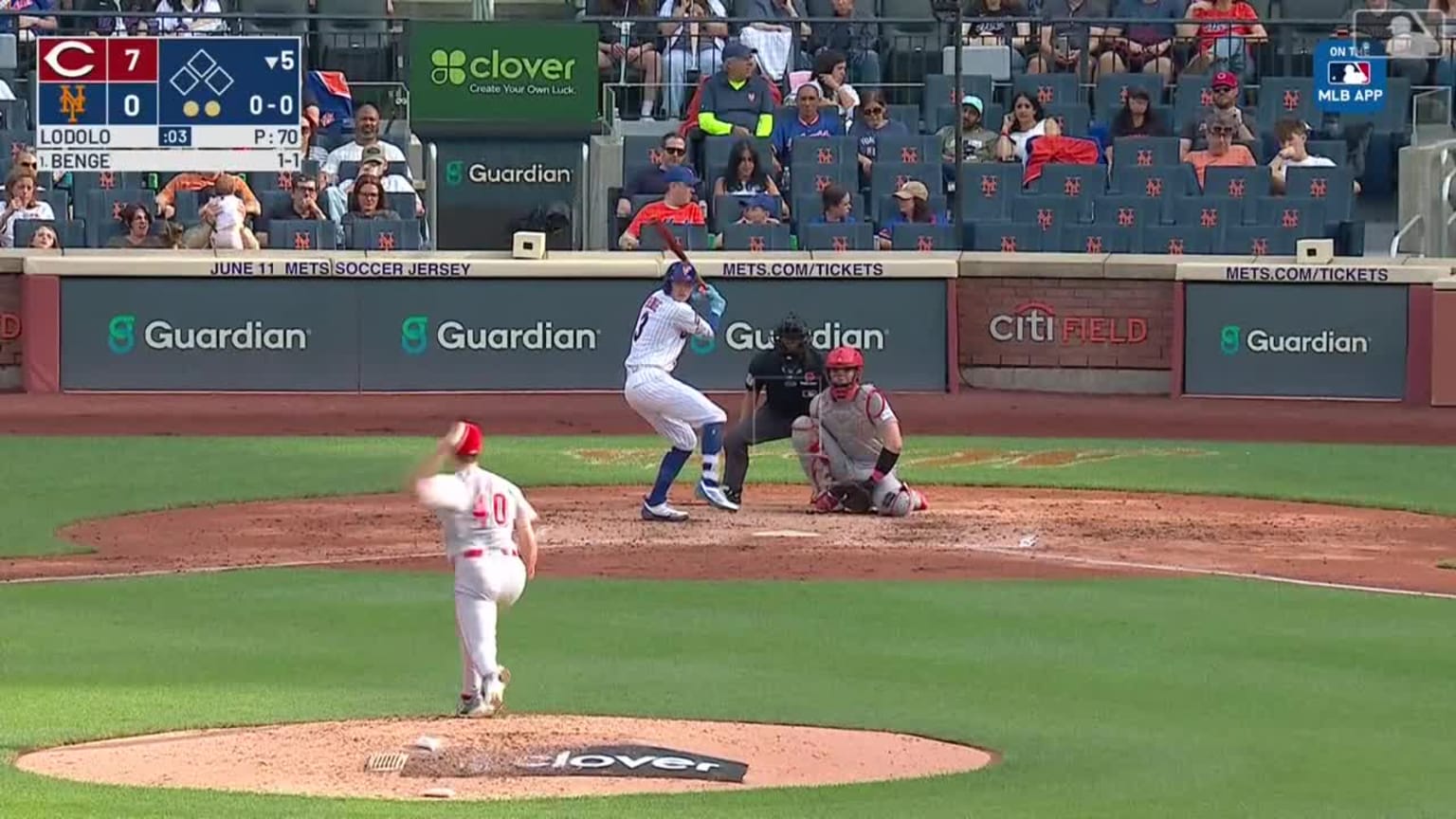 Nick Lodolo Called Strike to Carson Benge | 05/25/2026 | MLB.com