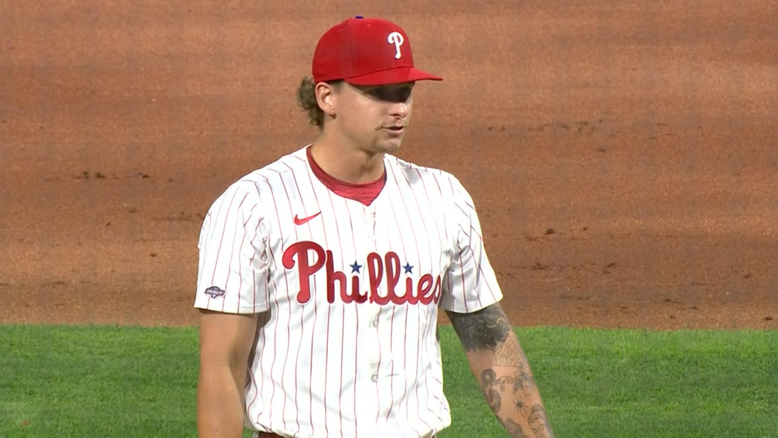 Nolan Hoffman's first career strikeout | 08/18/2025 | Philadelphia Phillies