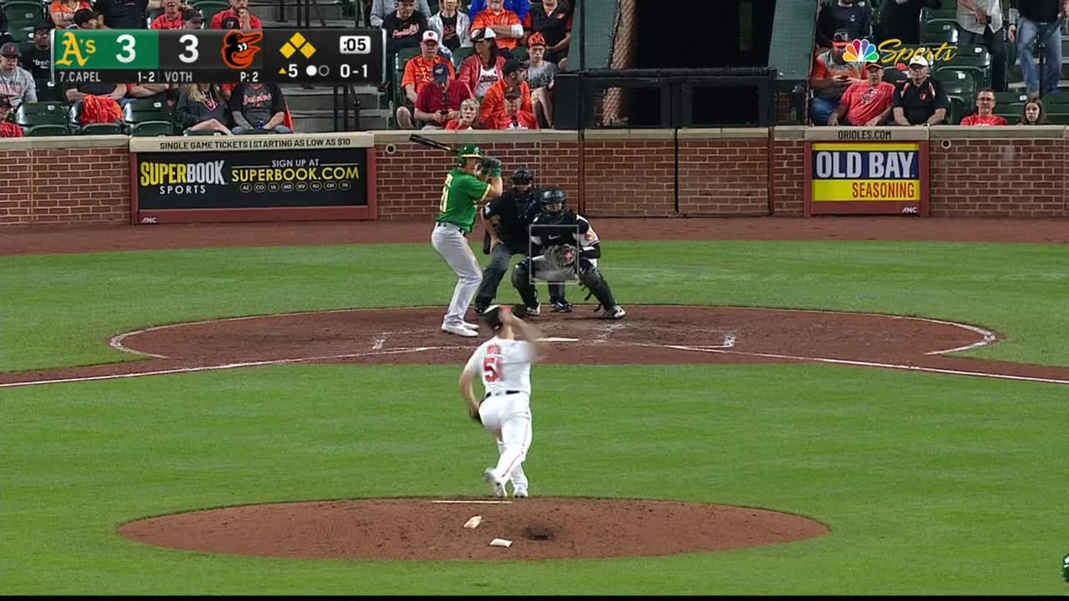 Conner Capel gives the Athletics a 4-3 lead | 04/11/2023 | Athletics