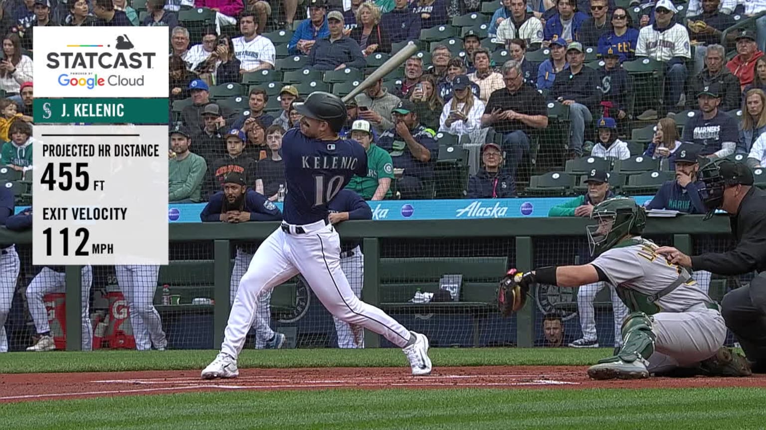 Jarred Kelenic smashes a 455-foot home run vs. A's | 05/22/2023 | Seattle Mariners