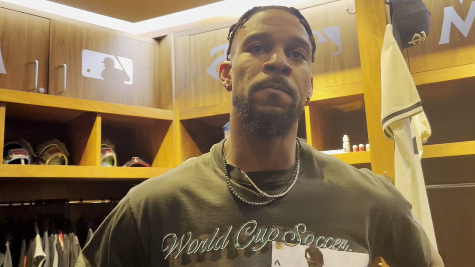 Byron Buxton habla de su gran atrapada | 08/04/2024 | Los Twins de Minnesota