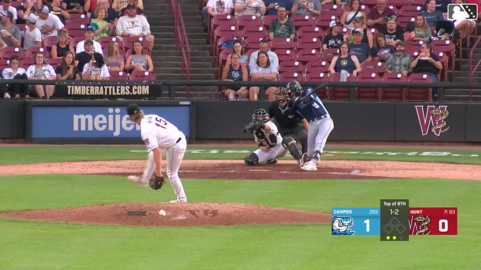 K.C. Hunt's ninth strikeout | 07/12/2024 | Milwaukee Brewers