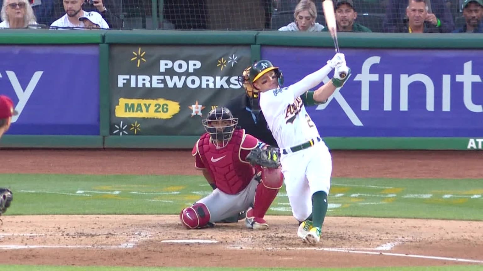 Nick Allen smacks a solo home run off the foul pole | 05/16/2023 ...