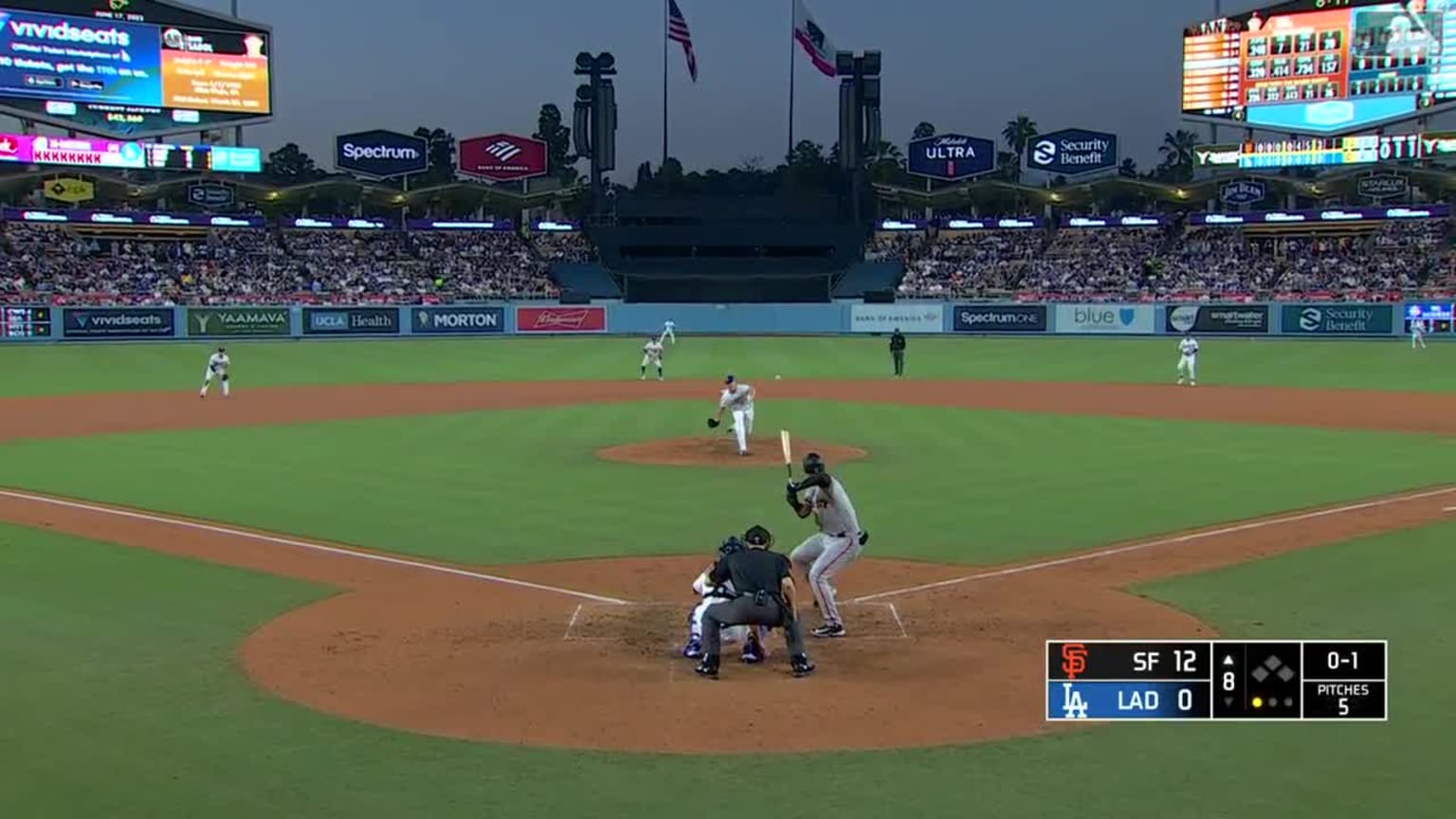 Bryan Hudson collects his first career strikeout | 06/17/2023 | Los Angeles Dodgers