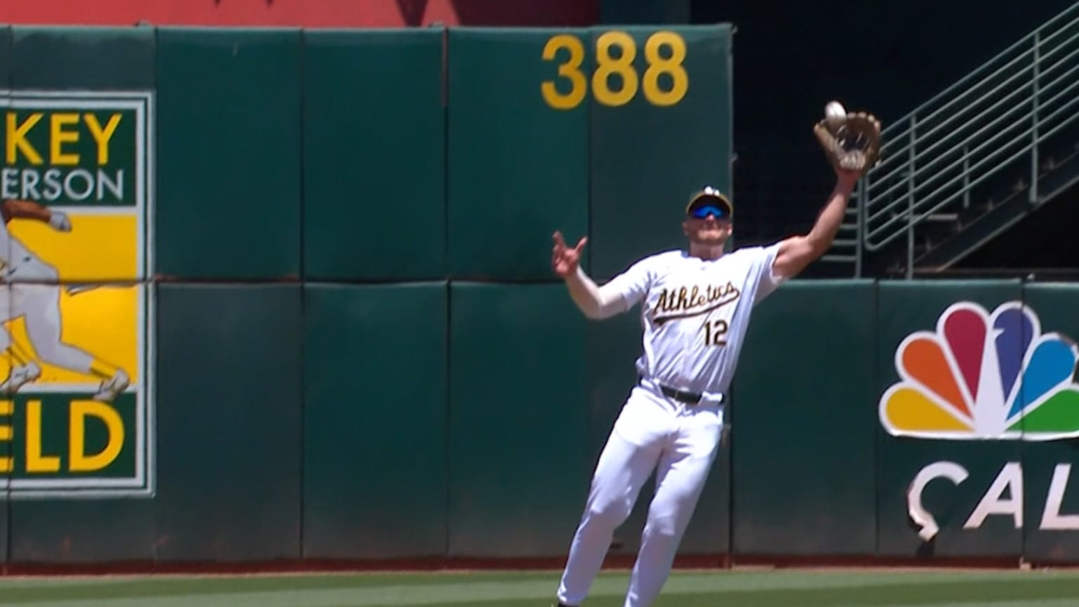 Max Schuemann's acrobatic catch | 05/23/2024 | Athletics