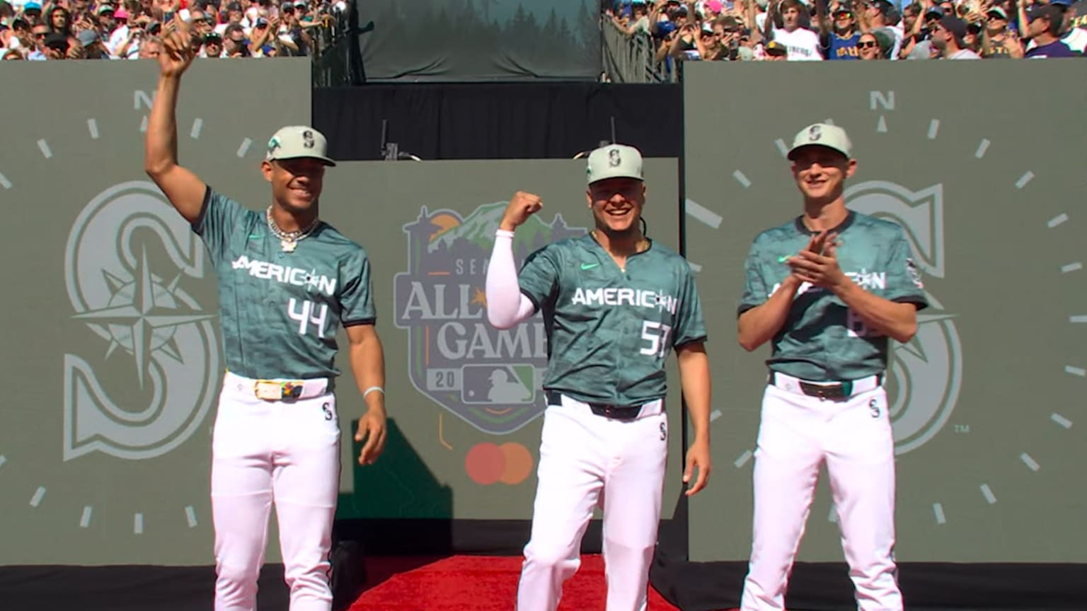 Rodríguez, Castillo, Kirby All-Star Game introduction | 07/11/2023 ...