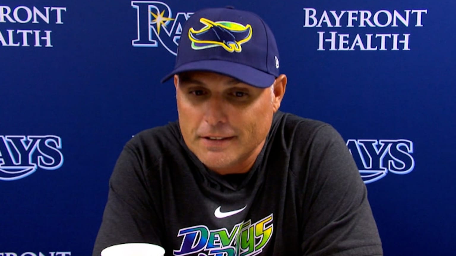Kevin Cash discusses the offense in the 9-5 win | 04/07/2023 | Tampa ...