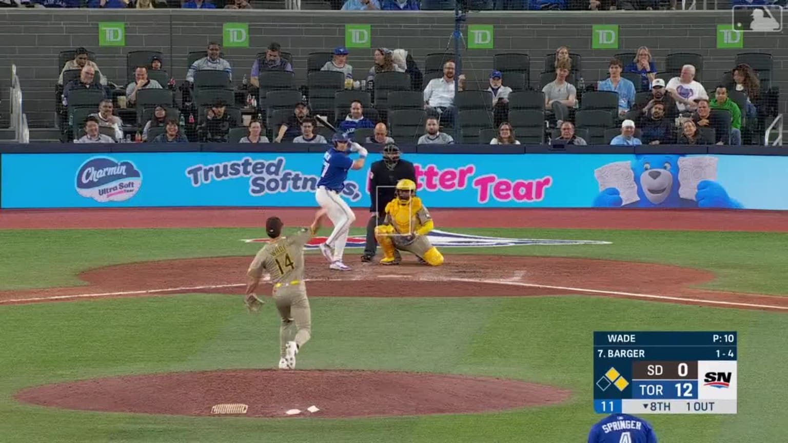 Addison Barger's RBI double | 05/21/2025 | Toronto Blue Jays